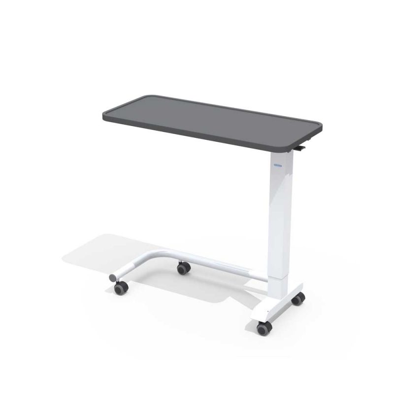 Easy Clean Overbed Table, Single Leg Recessed Top | Medi-Plinth