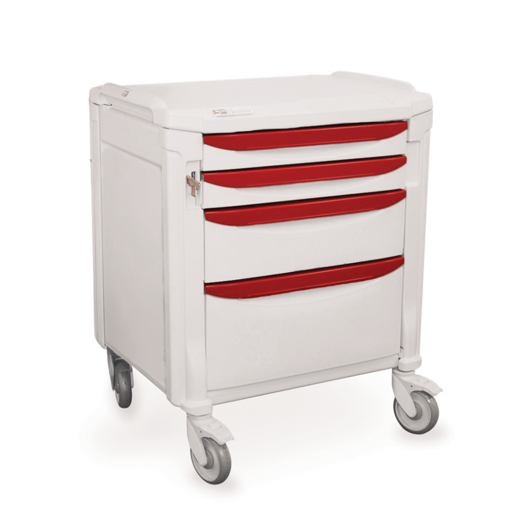 Metro Flexline Cart with Passive Lock System | Medi-Plinth