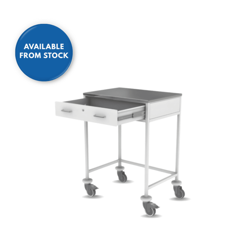 Shuttleworth Chart Board Trolley with Stainless Steel Top | Medi-Plinth
